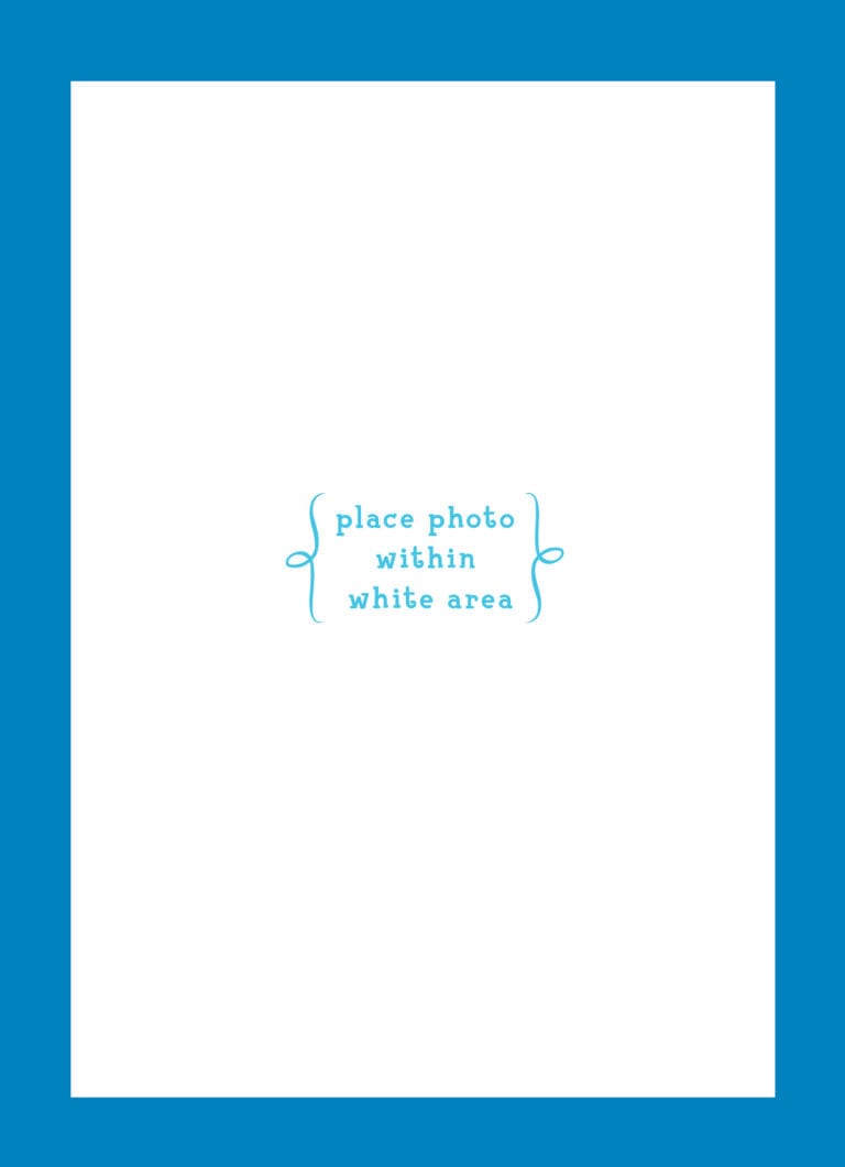 Blank Card (blue.) - Personalized Greeting Cards by TheGreetingCardShop.com